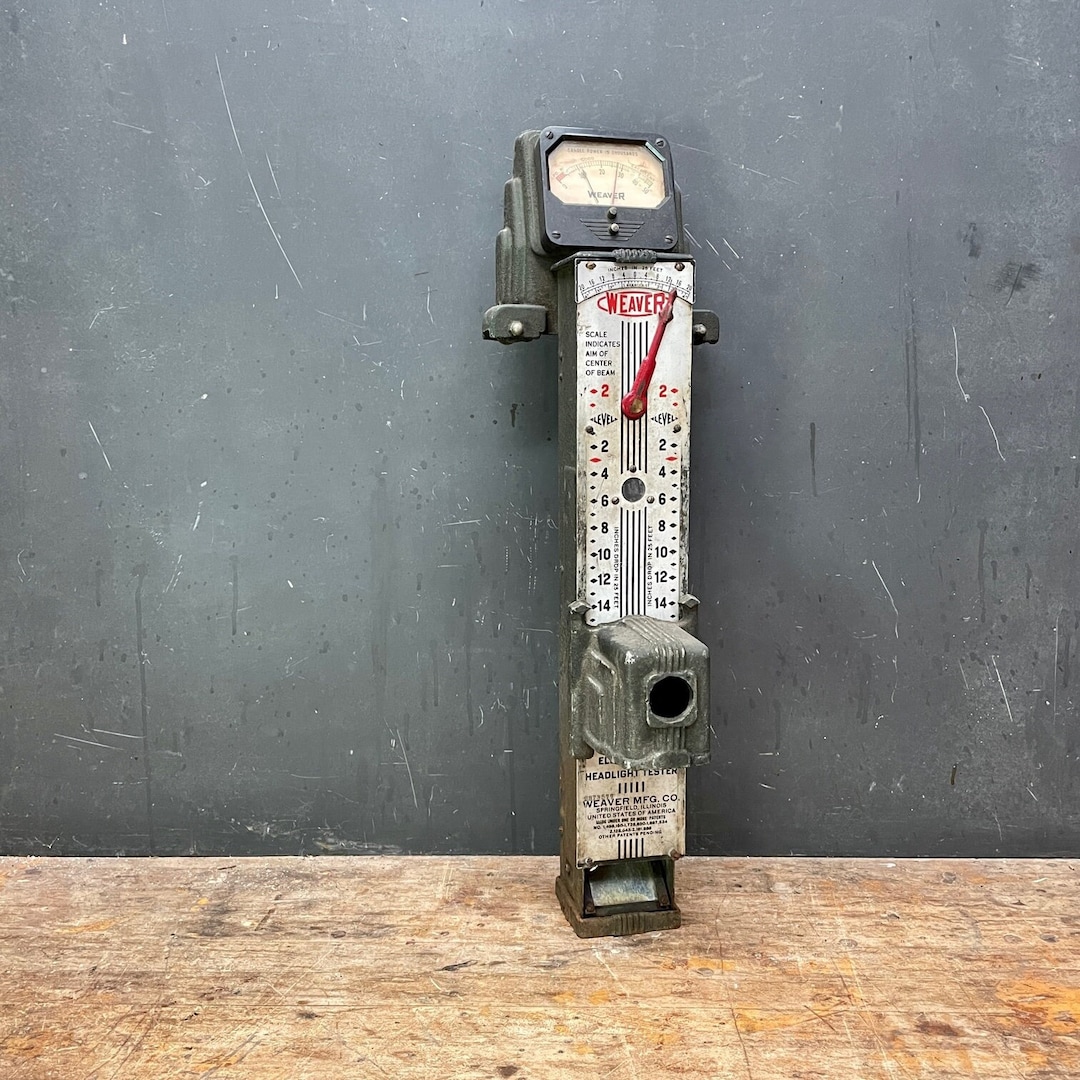 Antique Prop 1930s Weaver Headlight Tester Vintage Art Deco - Etsy
