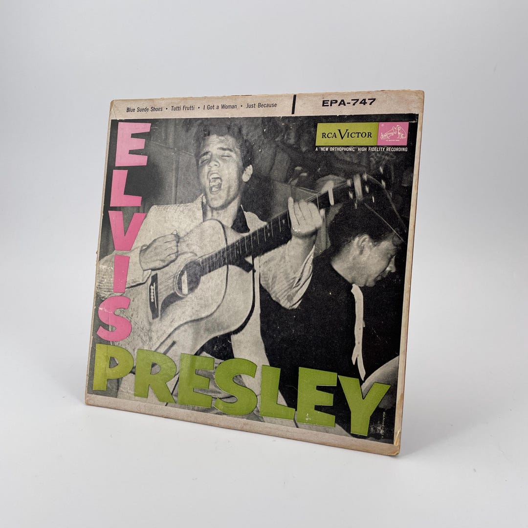 EPA-747 Elvis Presely Blue Suede Shoes 7" Inch RCA Victor Vinyl 45 ...