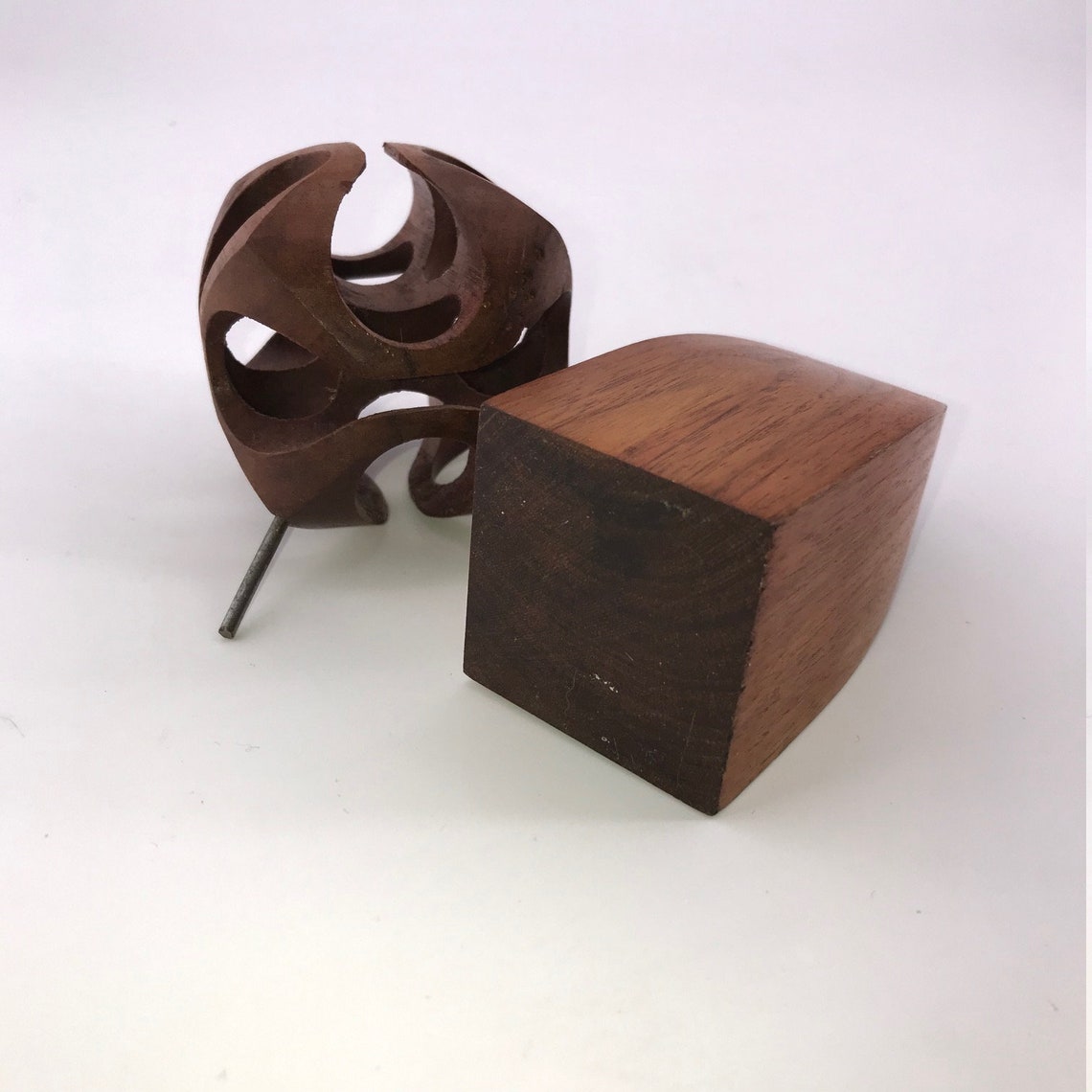 Vintage Charles Perry Wooden Sculpture Math Ball Design Artist - Etsy