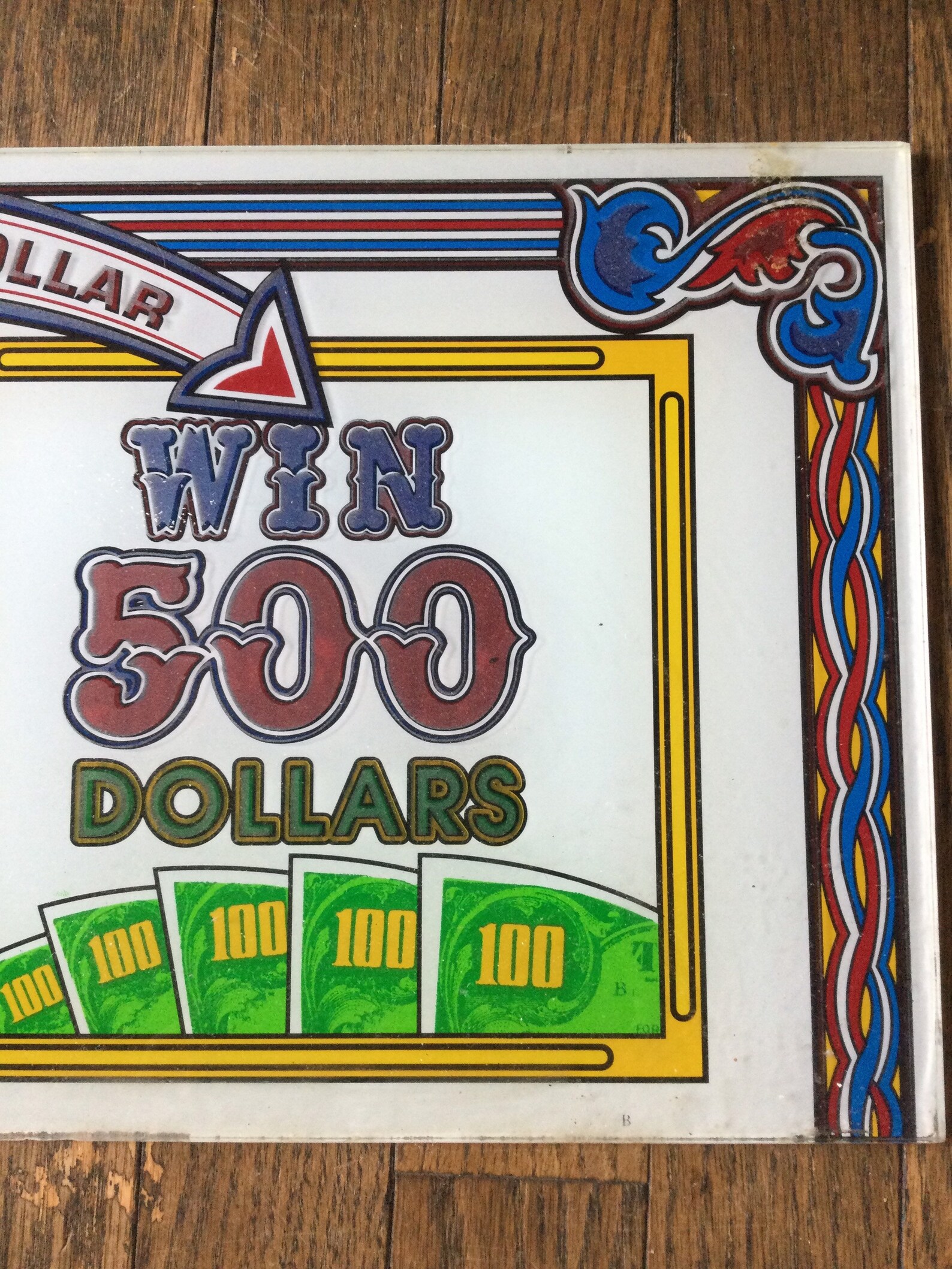 Casino Slot Machine Sign Glass Panel Vintage 1 Arm Bandit - Etsy