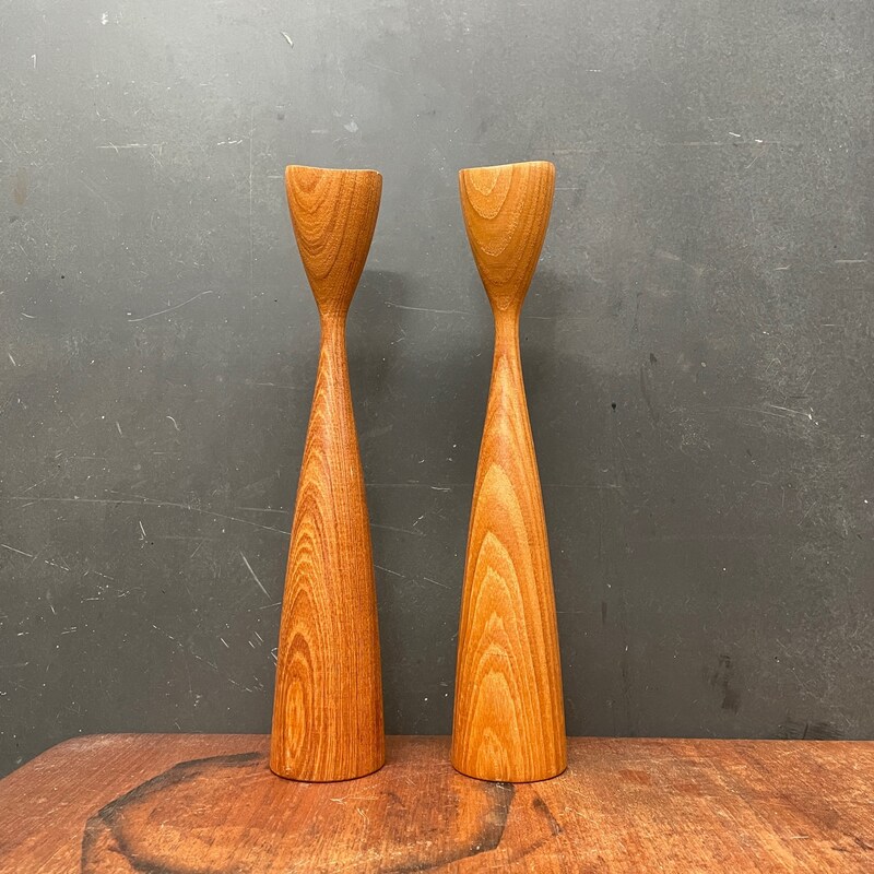 Teak Candle Holder - Etsy