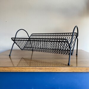 1950s Atomic Expanded Metal 8-track / Book Rack Vintage Mid-century ...