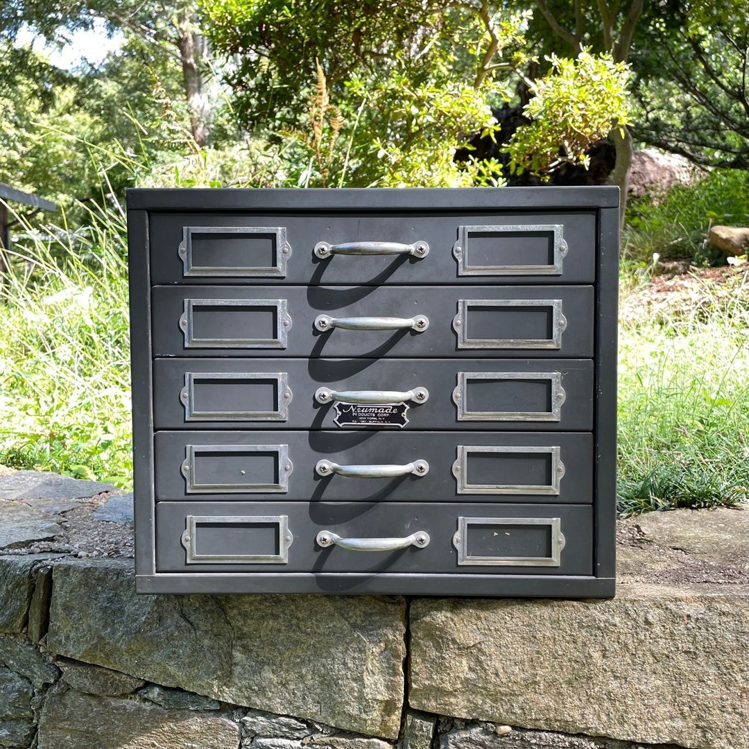 Neumade Steel Slide Photography Cabinet Chest Drawers Vintage ...