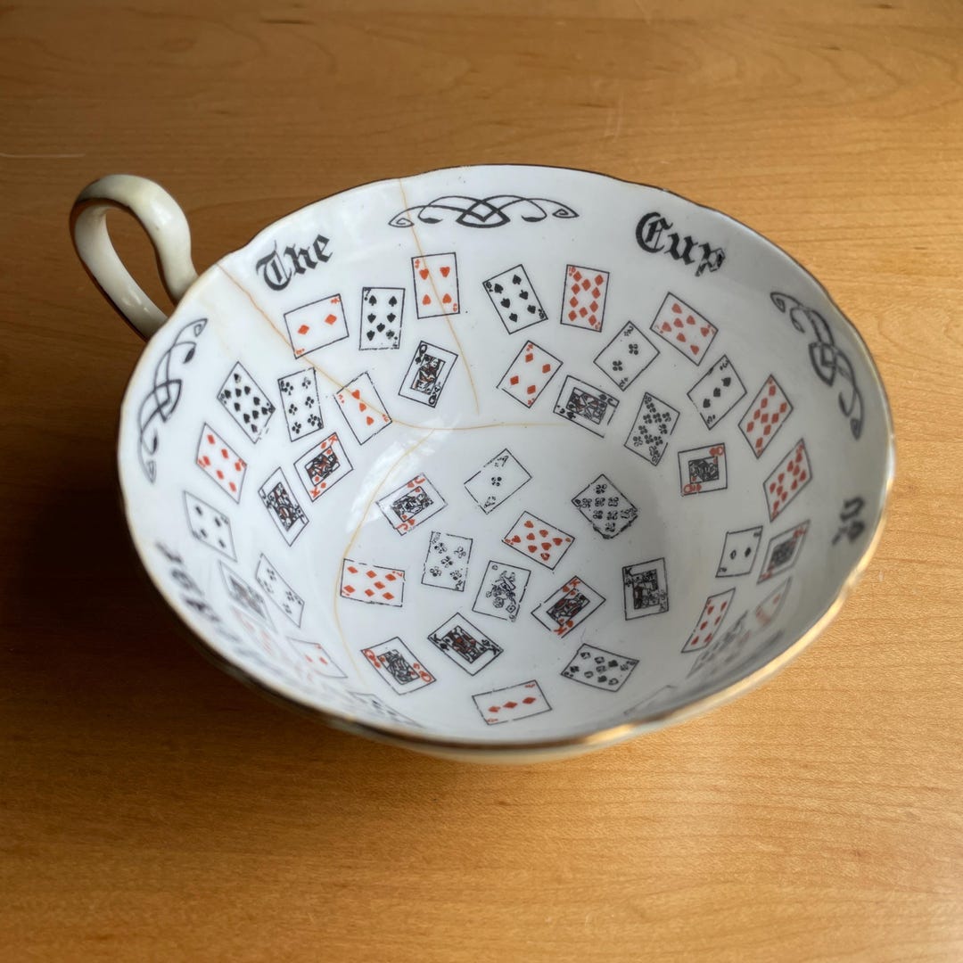 Vintage Fortune Telling Tea Leaves Reading Cup of Knowledge 1920s ...