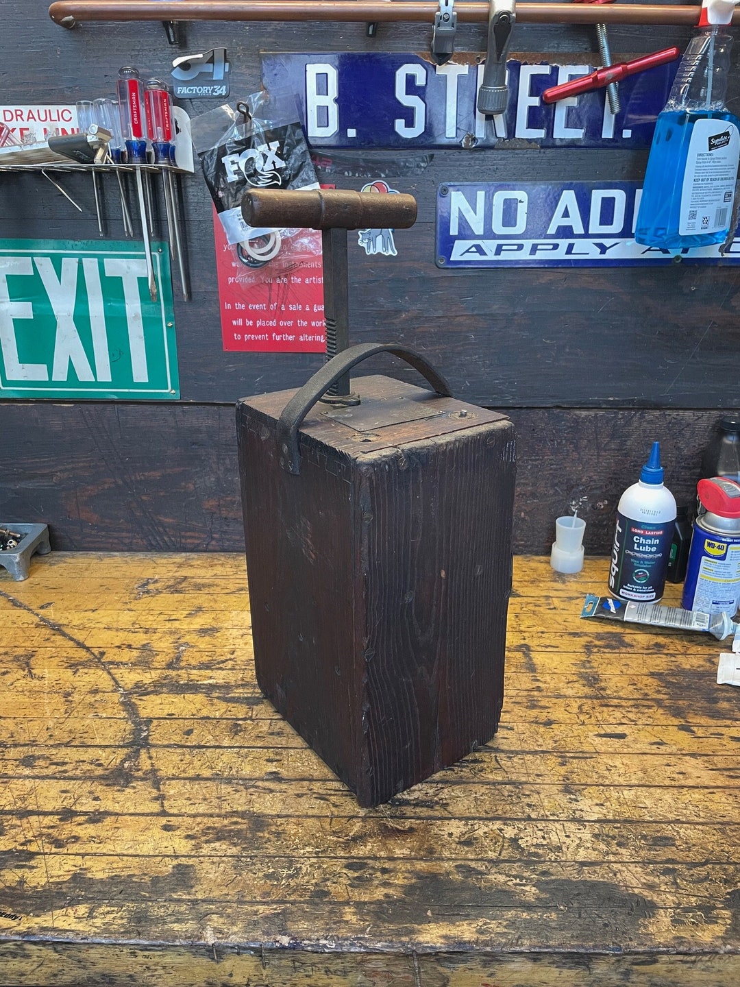 Atlas No.3 Blasting Machine Plunger Dynamite TNT San Francisco Mining ...