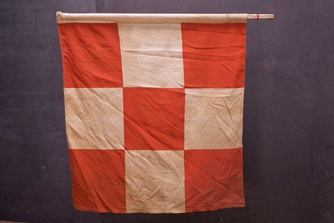 Airfield Ground Flag Mid-century Country Airport - Etsy
