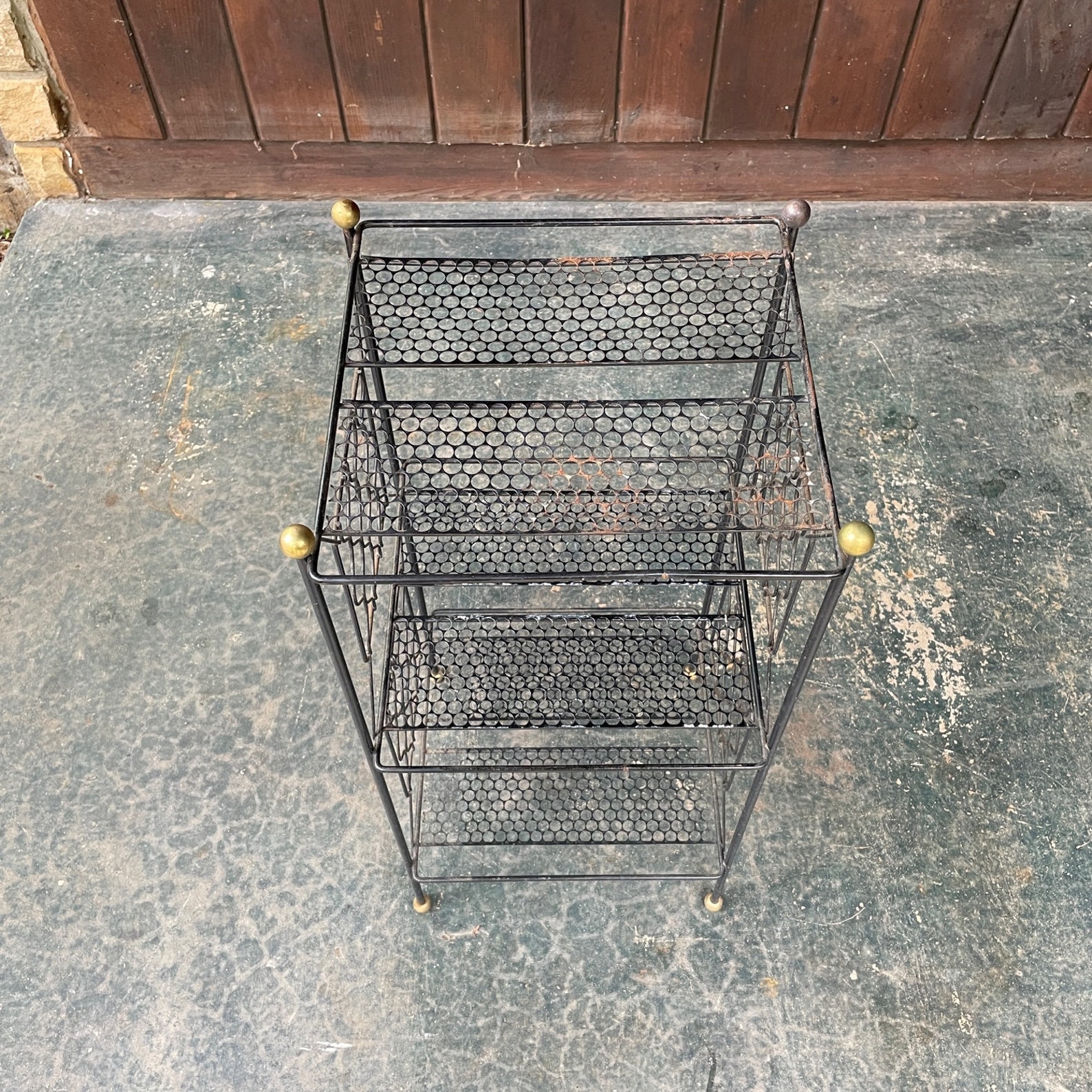 1950s Vintage Brass Balled Telephone Stand Wire Atomic - Etsy