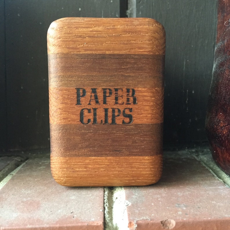 Sixties Staved Teak Burnished Graphic Design Paper Clips - Etsy