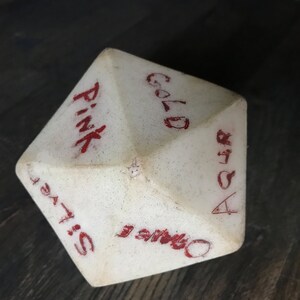 Carnival Game Dice Church Betting Rare 1950s 10 Sided Polygon Decagon ...