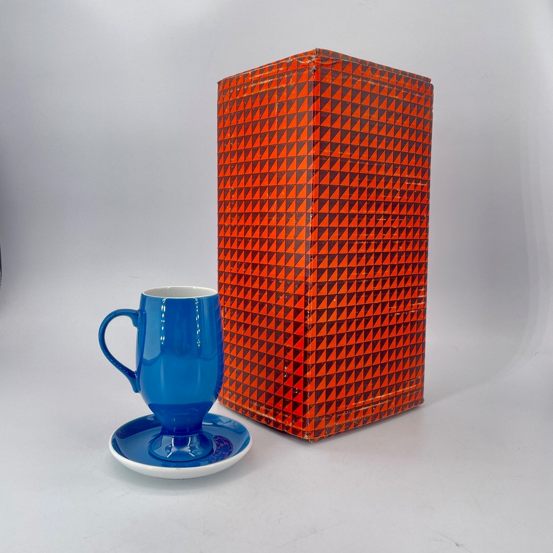 La Gardo Tackett Cups Six Rainbow Diablo Demitasse Porcelain Espresso ...