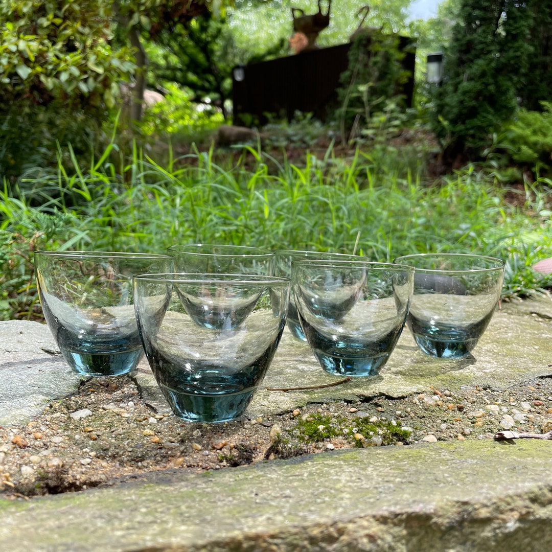 6 Smoke Glass Cups Vintage Mid-century Modern - Etsy