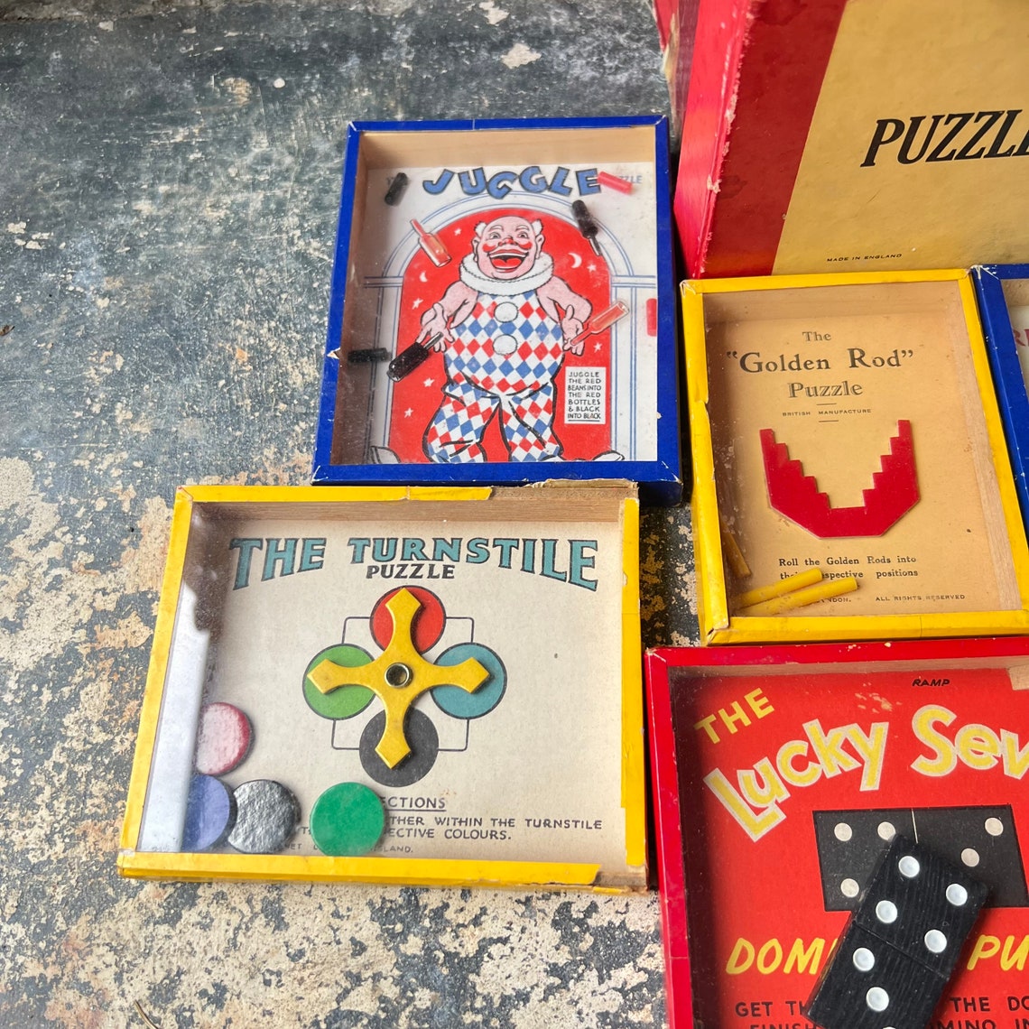 Vintage FAO Schwarz NY Compendium Box of 12 Puzzles Toys - Etsy