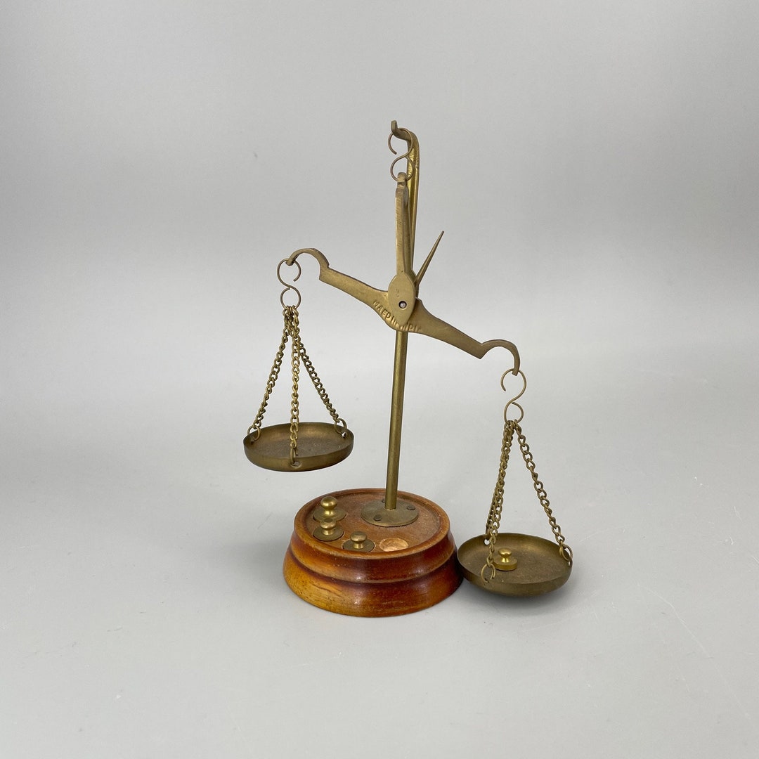 Vintage Brass Scale - Etsy
