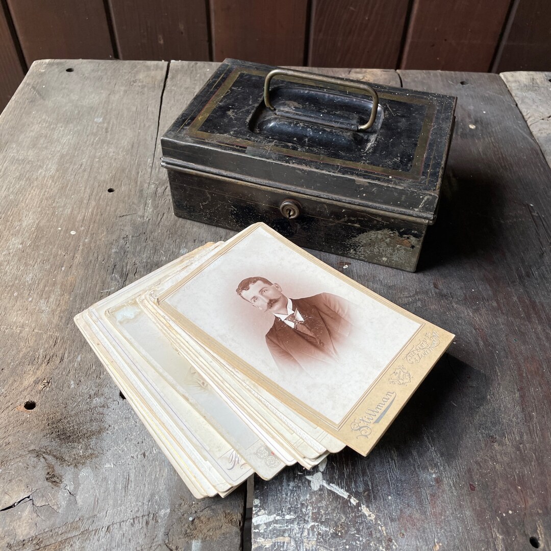 1920s Cash Box + 19 Photographs Late Victorian Era Studio Freehold PA ...