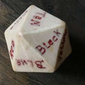 Carnival Game Dice Church Betting Rare 1950s 10 Sided Polygon Decagon ...