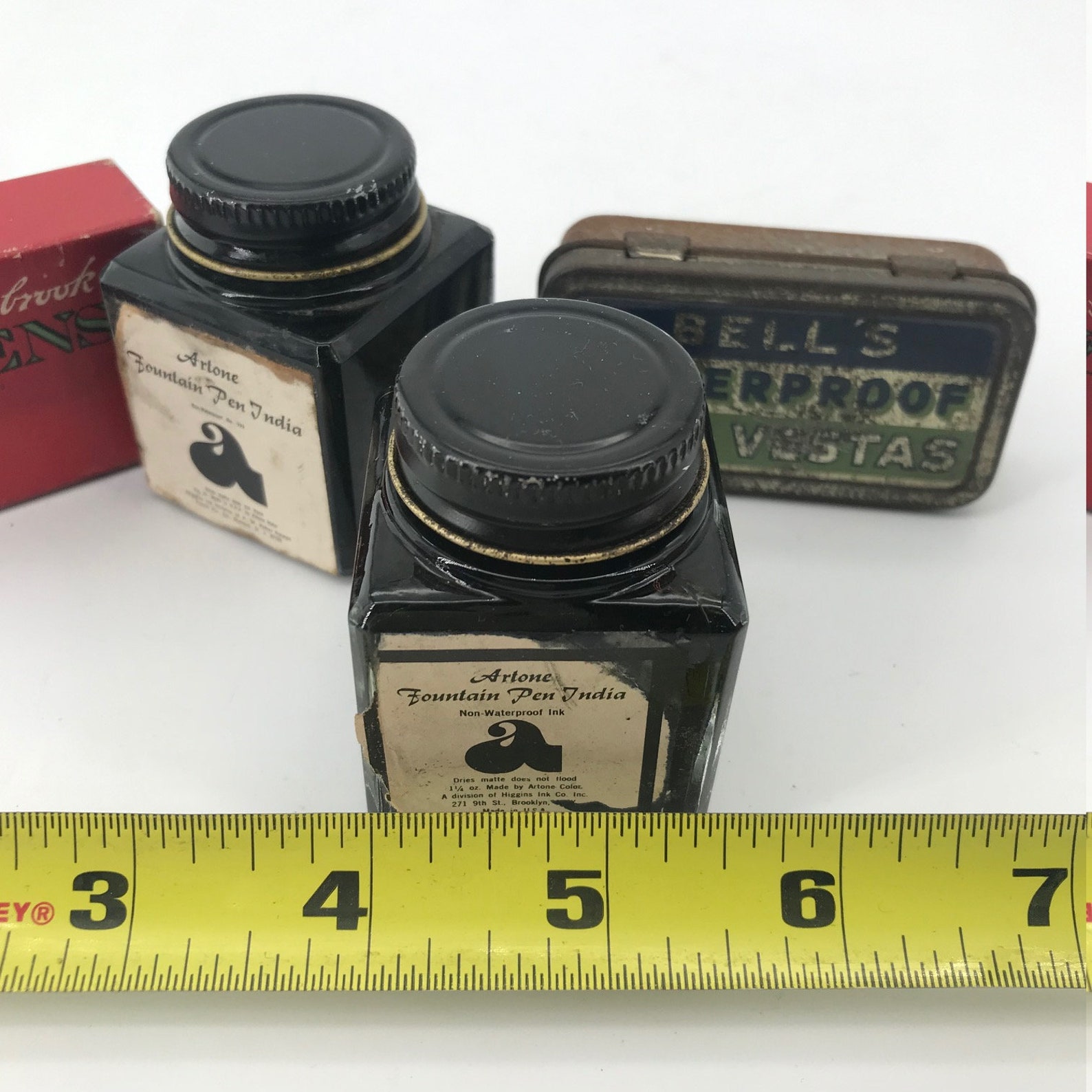 1950s Mid-century Fountain Pen Accessories Vestas Artone India Ink ...