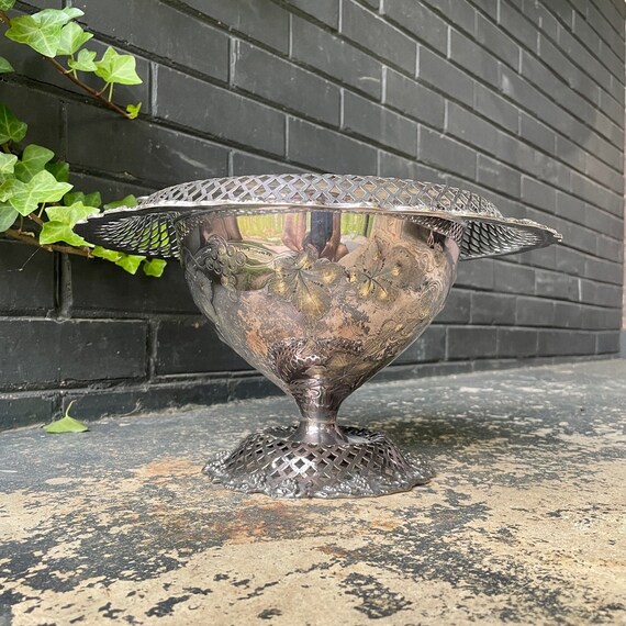 Wiccan Spell Bowl Footed Pierced Silver plate avec Inner DIsh | Etsy