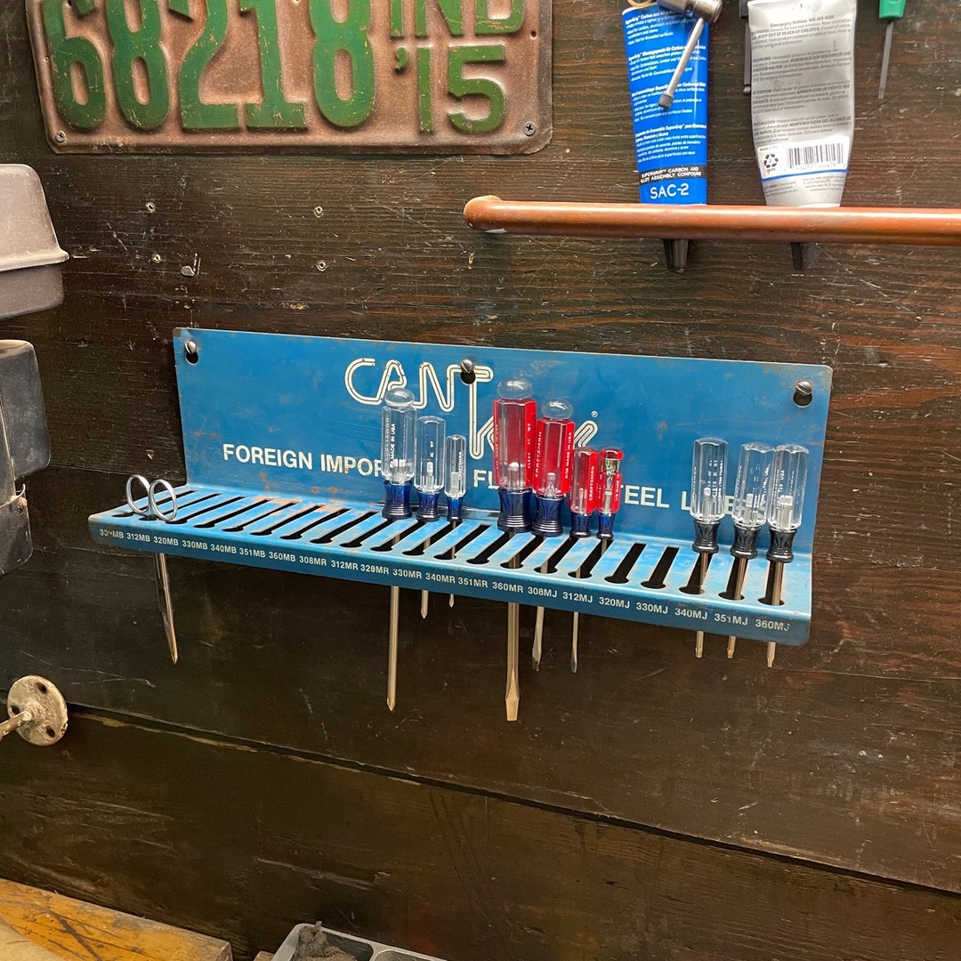 1960s Garage Display Shelf Rack Vintage Mid-century Industrial Store ...