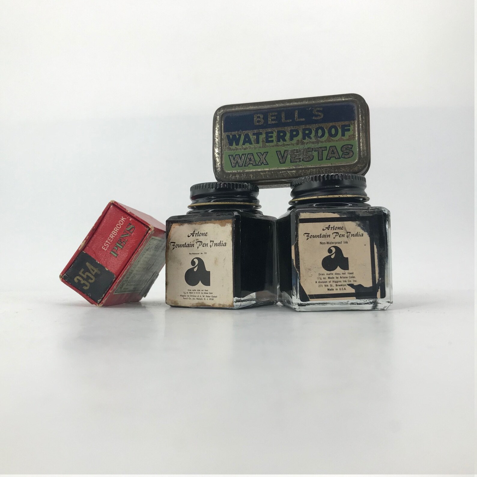 1950s Mid-century Fountain Pen Accessories Vestas Artone India Ink ...