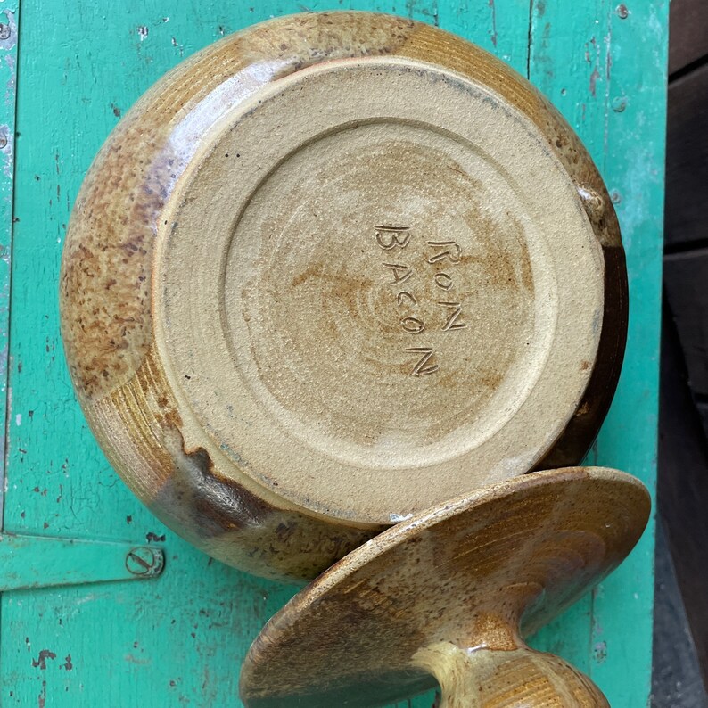 Ron Bacon Stoneware Casserole Pot Dutch Oven Vintage Mid-century Rare ...