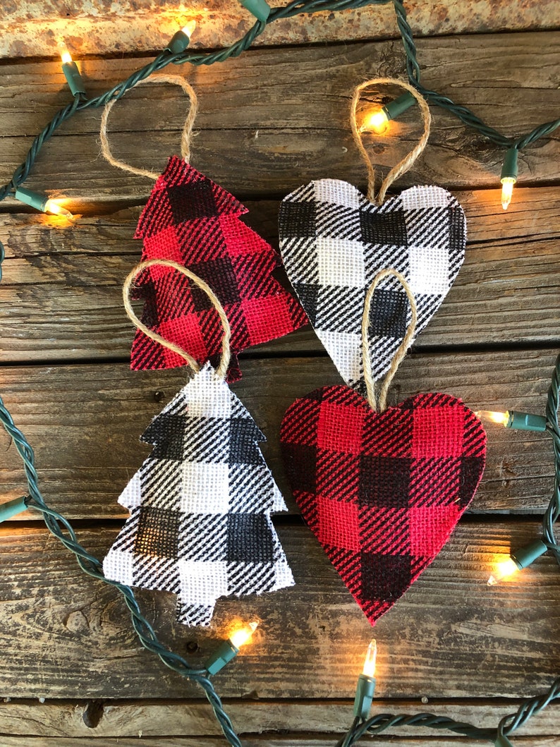 Farmhouse Christmas Decor Package, Buffalo Check Farmhouse Package ...