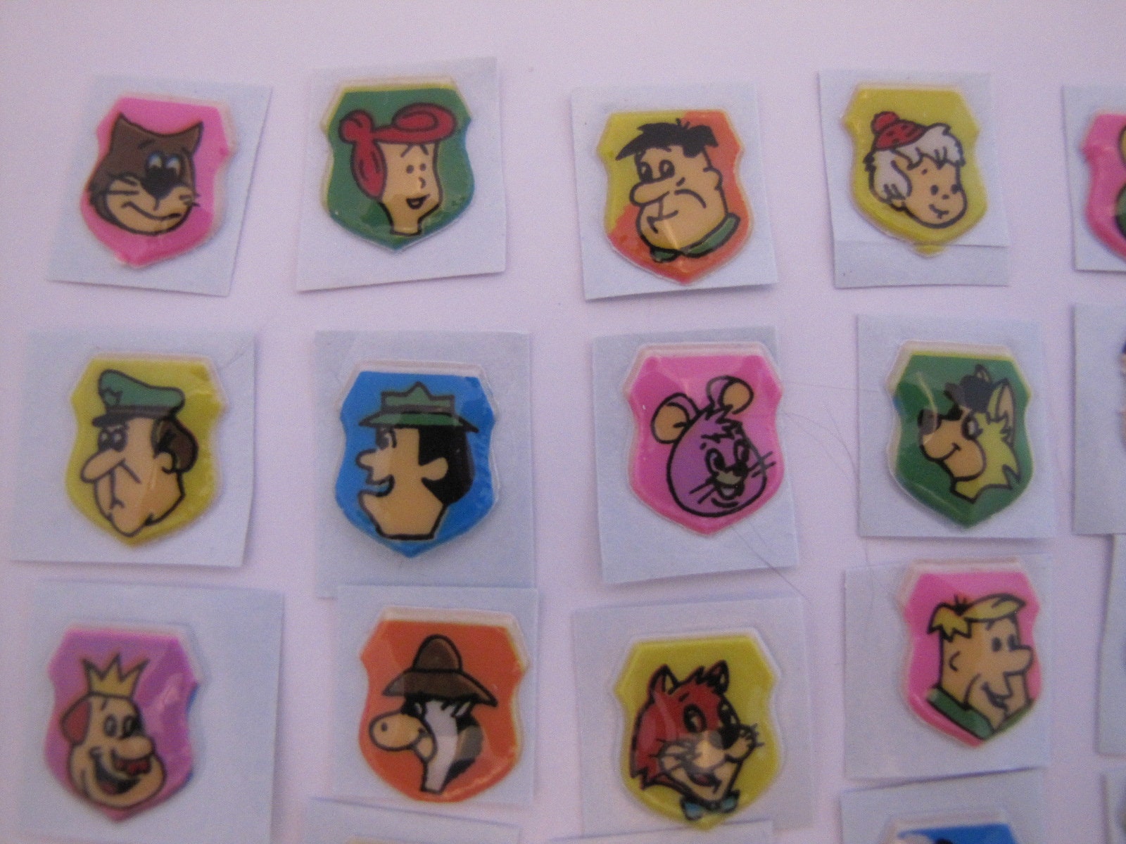 Vintage Lot of 35 Mini Hanna Barbera Assorted Character Stickers taiwan ...