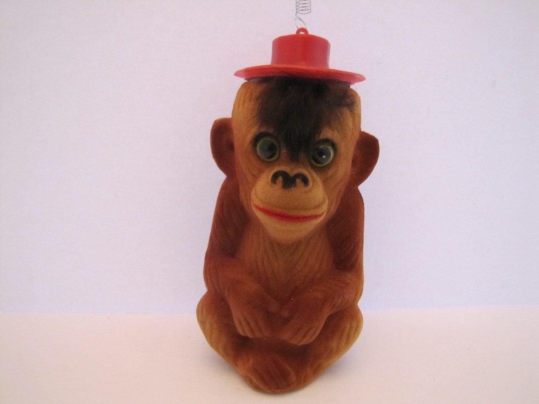 Vintage Novelty Swinging and Singing Flocked Monkey (hong Kong) 1970 - Etsy