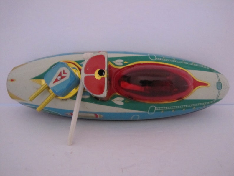 Vintage Tin Toy Submarine china MF 964 | Etsy UK