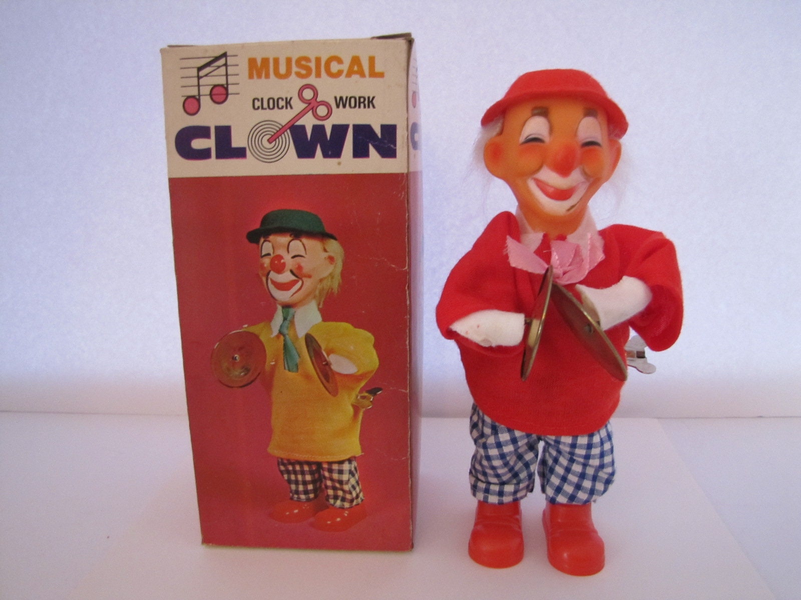 Vintage Mechanical Wind-up Cymbal Clown hong Kong 20A - Etsy