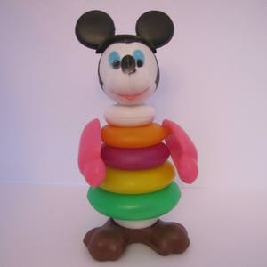 Vintage Knock off Mickey Mouse Stack up Toy hong Kong - Etsy Finland