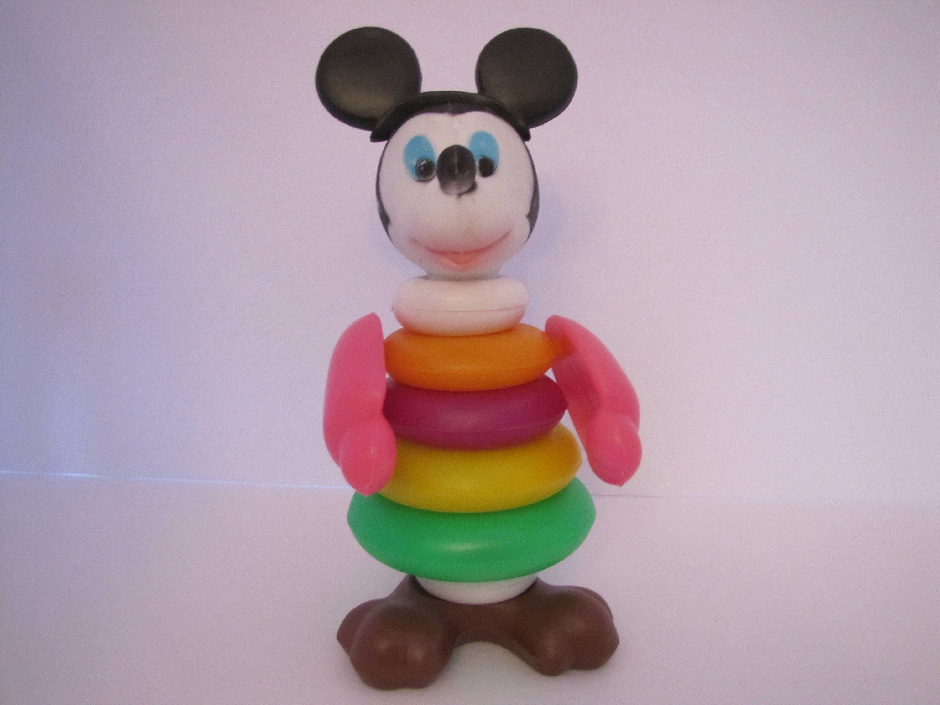Vintage Knock off Mickey Mouse Stack up Toy hong Kong - Etsy