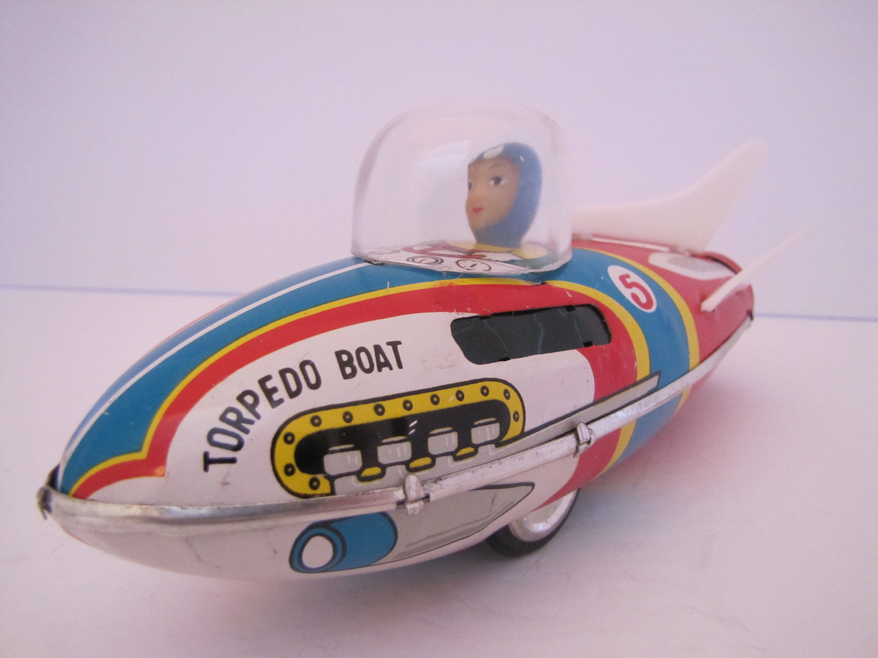 Vintage Tin Toy Torpedo Boat china MF 923 | Etsy UK