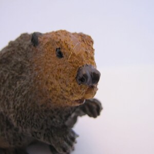 Vintage Realistic Hard Solid Rubber Beaver Figure (china) 1990 - Etsy