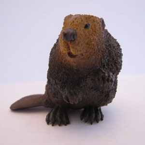Vintage Realistic Hard Solid Rubber Beaver Figure (china) 1990 - Etsy