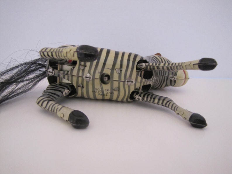 Vintage Wind up Tin Toy Jumping Zebra china MS 505 | Etsy