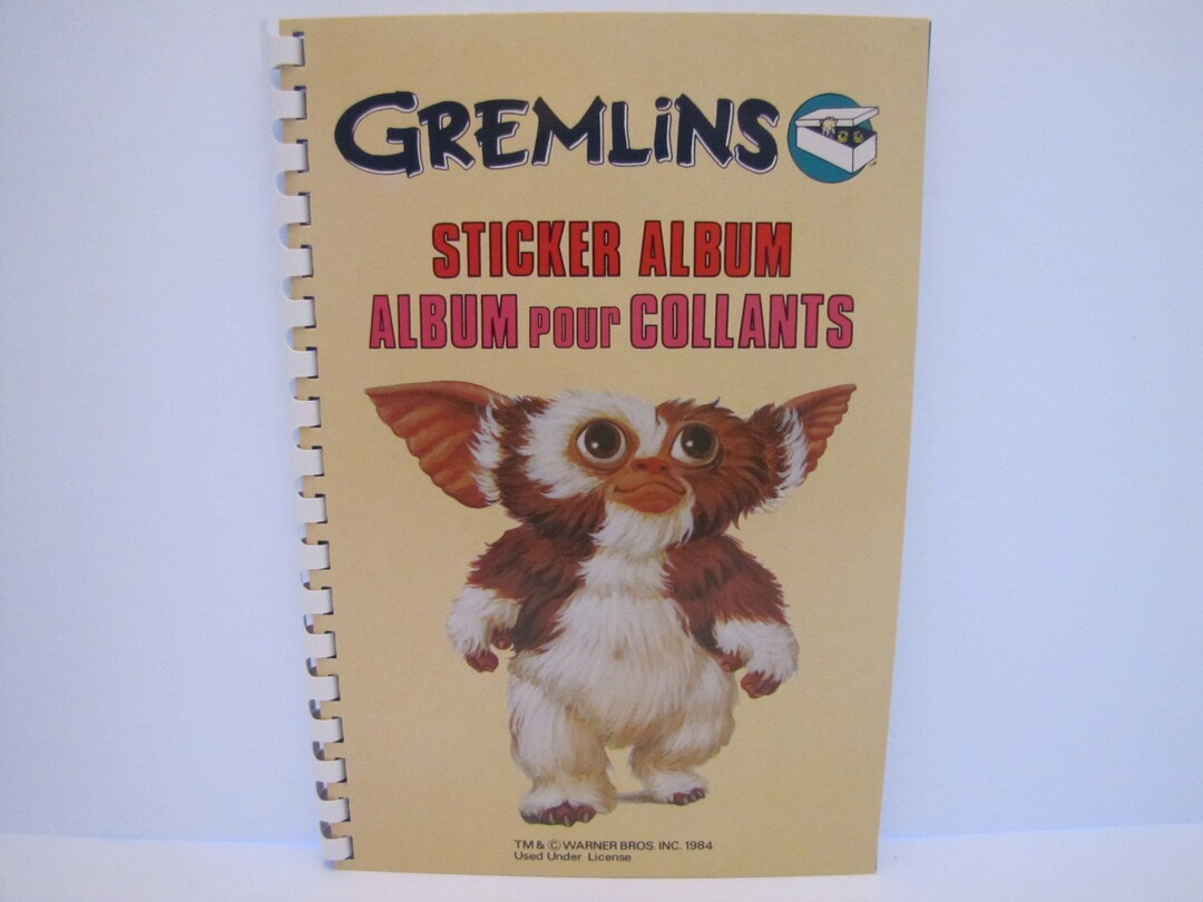 Vintage Gremlins Sticker Album Japan 1984 Etsy