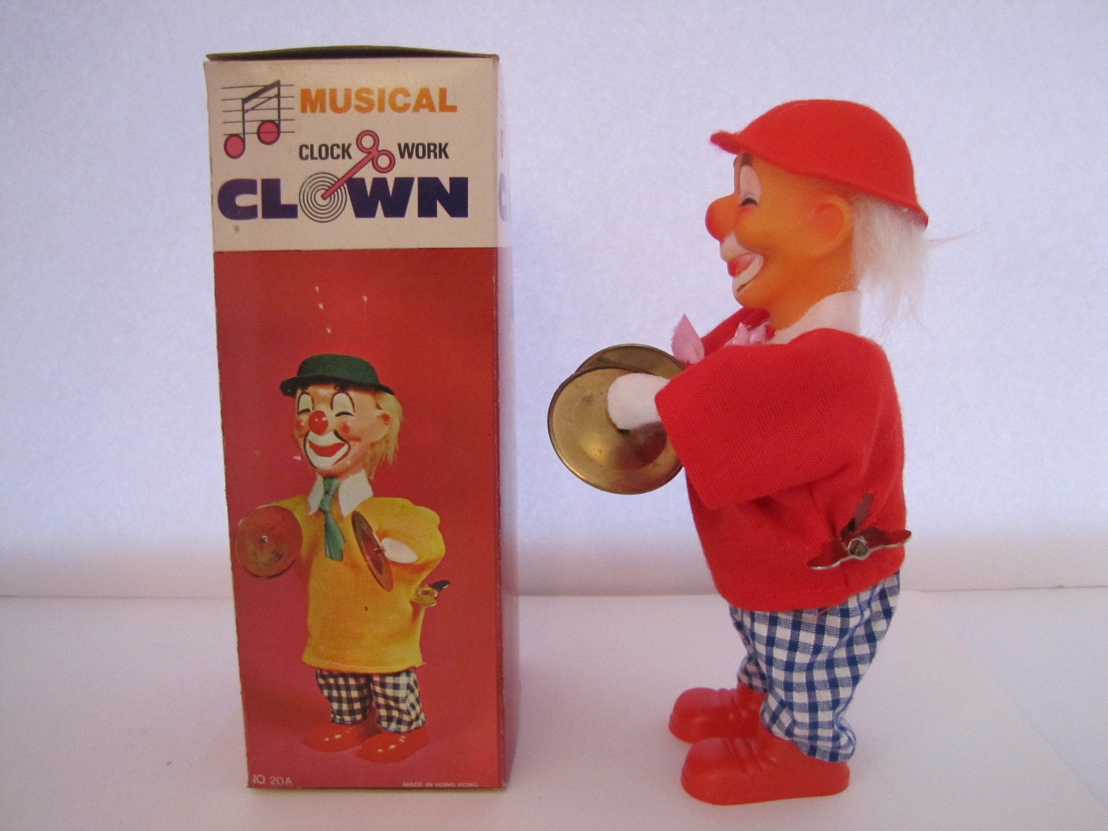Vintage Mechanical Wind-up Cymbal Clown hong Kong 20A - Etsy