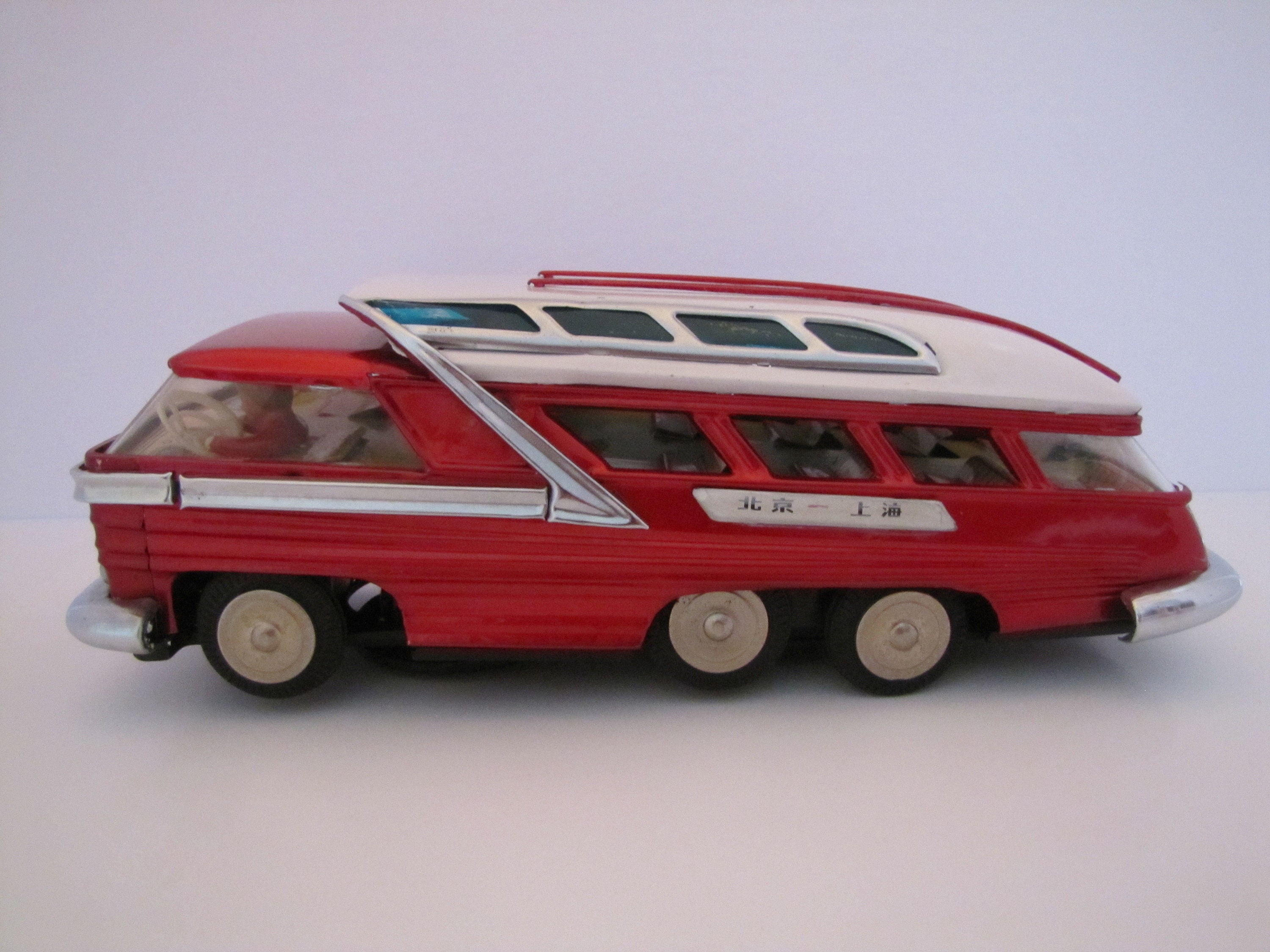 Vintage Battery Operated Tin Toy Bus china ME 083 - Etsy
