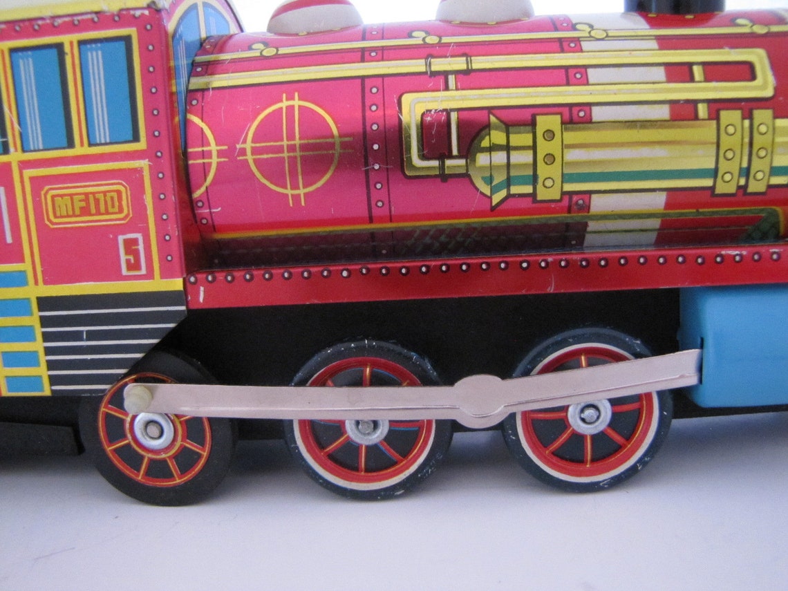 Vintage Tin Toy Friction Train (china) MF170 - Etsy