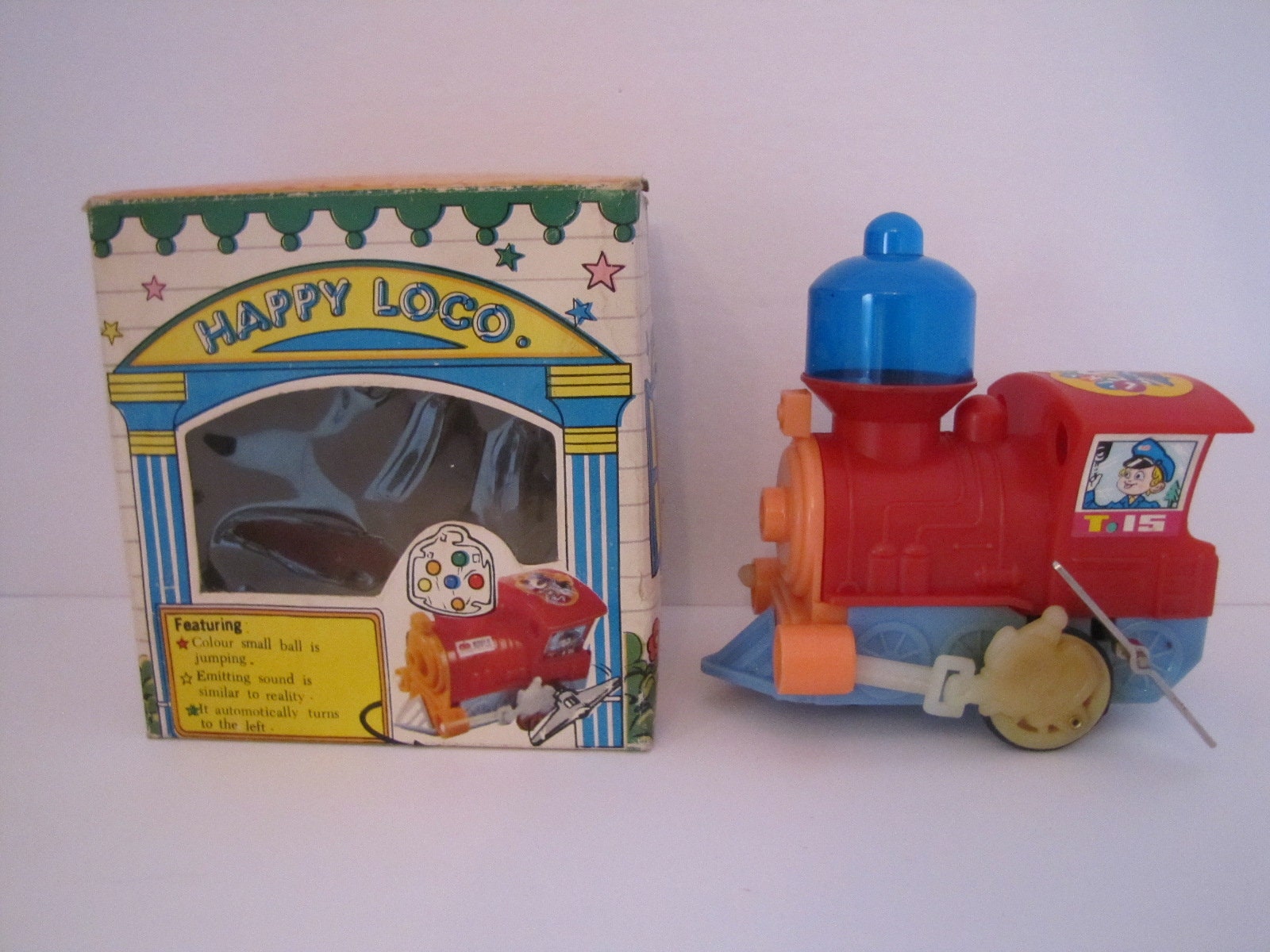 Vintage Plastic Wind up Happy Loco Toy china PS 004 - Etsy