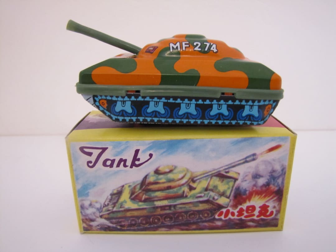 Vintage 1980s Tin Toy Tank (china) MF 274 - Etsy