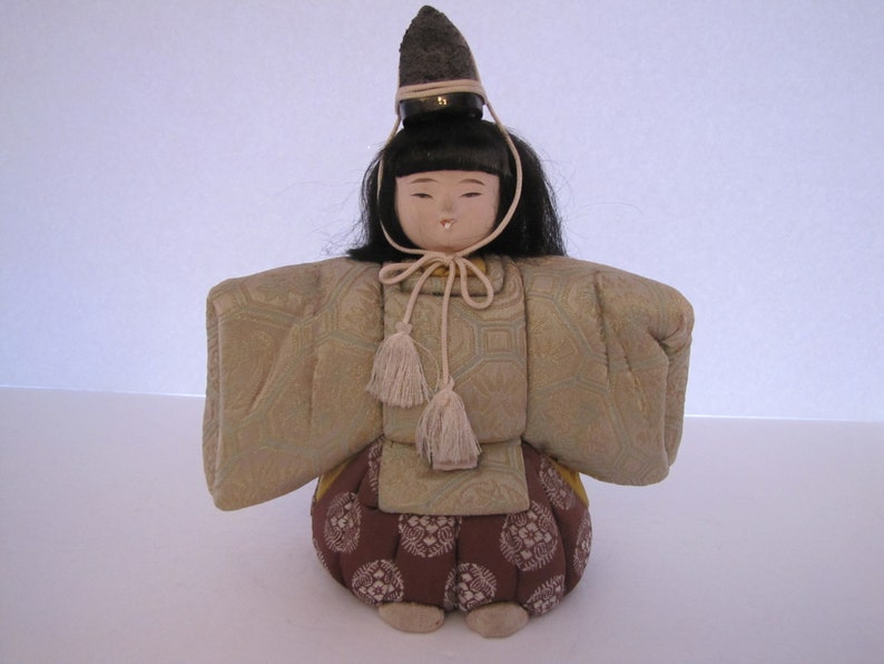 Vintage Wooden Pair of Kimekomi Dolls japan | Etsy