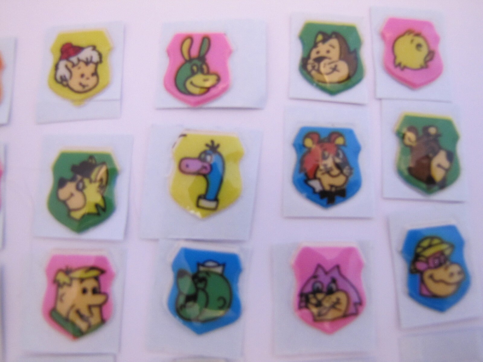 Vintage Lot of 35 Mini Hanna Barbera Assorted Character Stickers taiwan ...