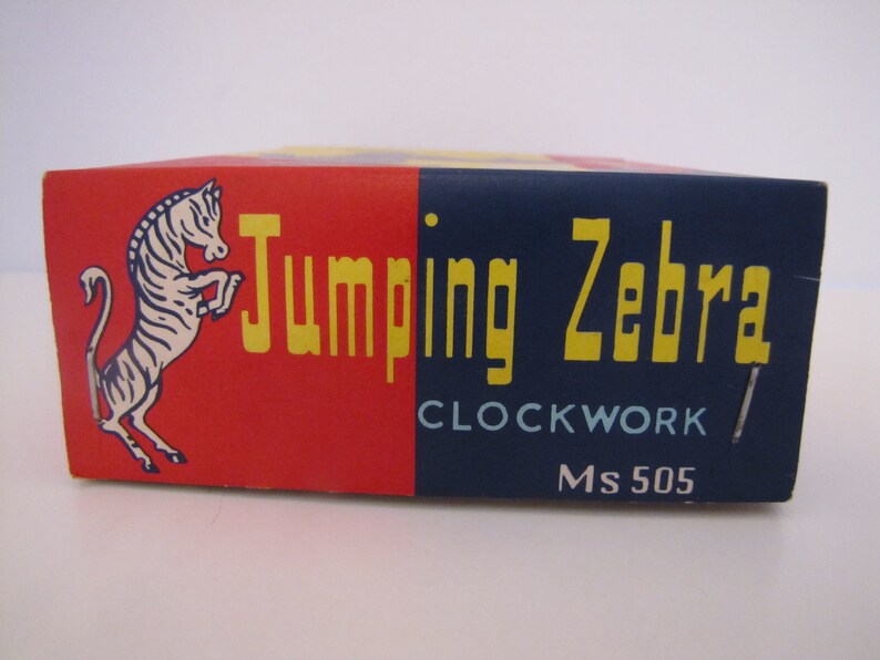 Vintage Wind up Tin Toy Jumping Zebra china MS 505 | Etsy
