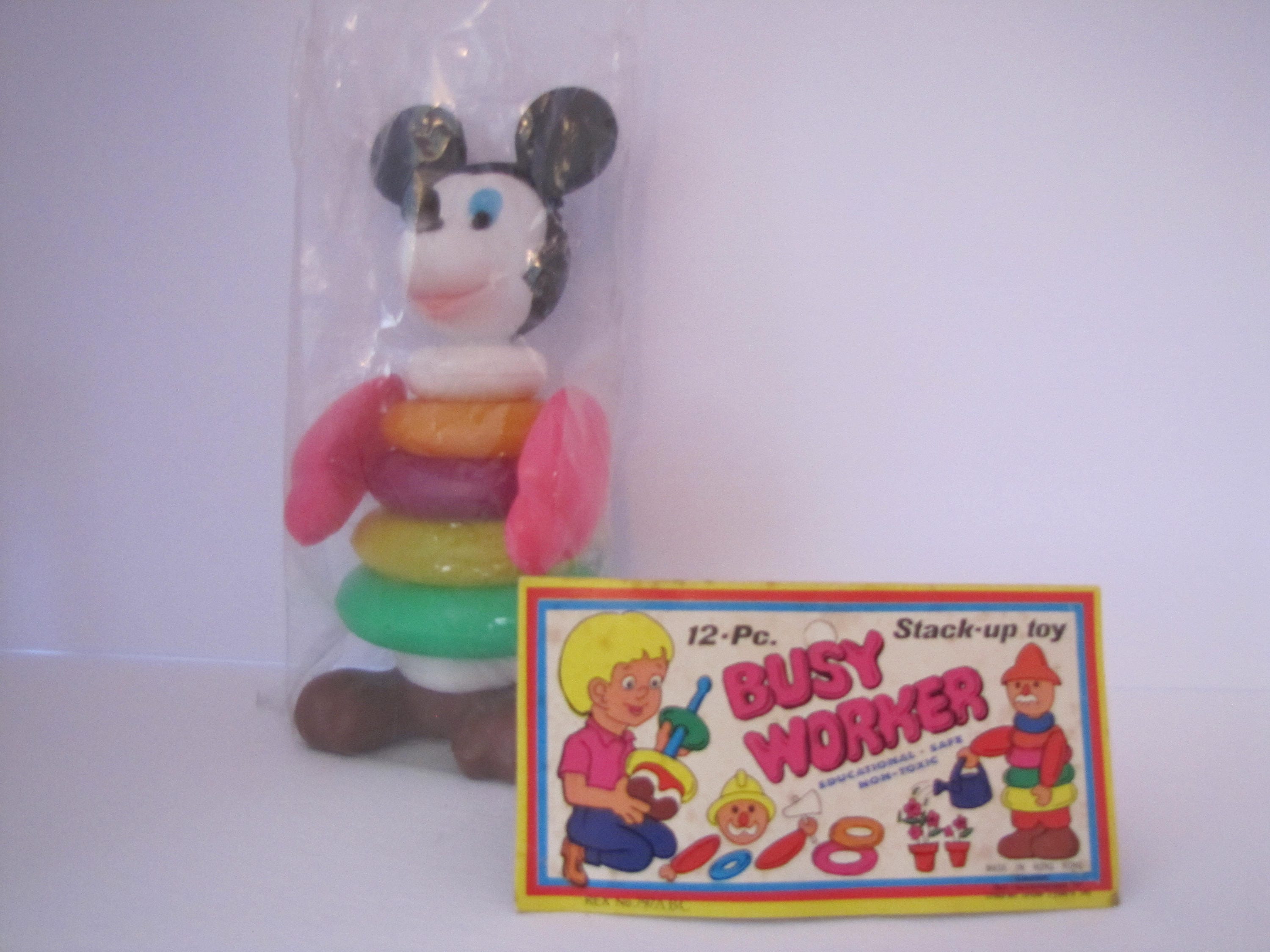 Vintage Knock off Mickey Mouse Stack up Toy (hong Kong) - Etsy