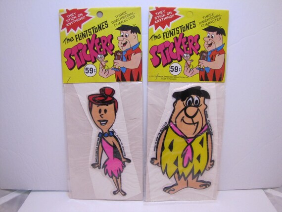 Vintage Lot of Hanna Barbera Cartoon Puffy Stickers of Fred | Etsy