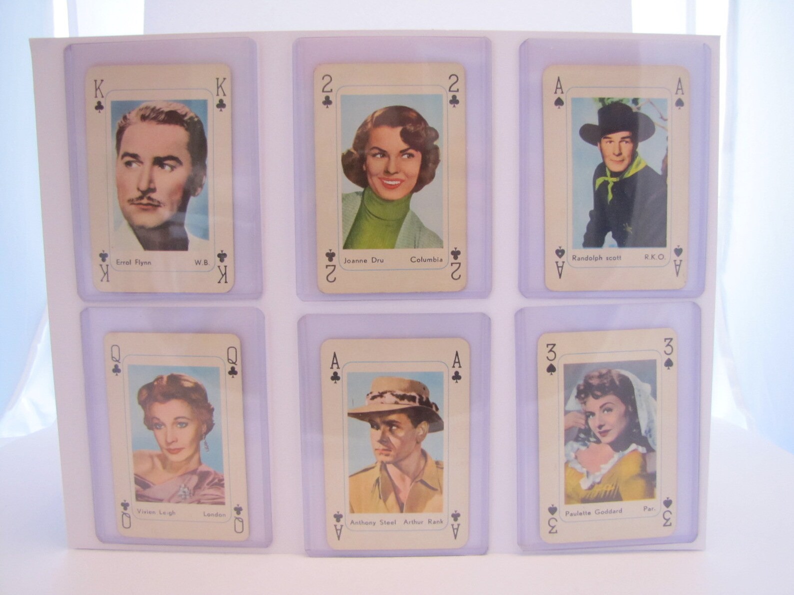 Vintage 1950's Movie Stars Playing Cards holland - Etsy