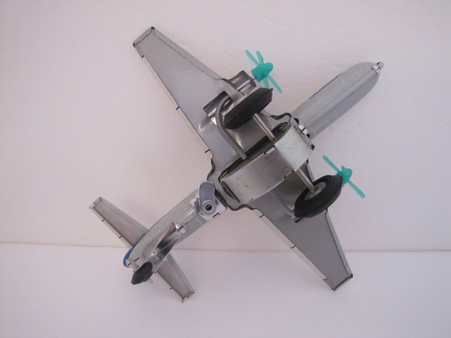 Vintage Tin Toy Airplane china MF 107 - Etsy