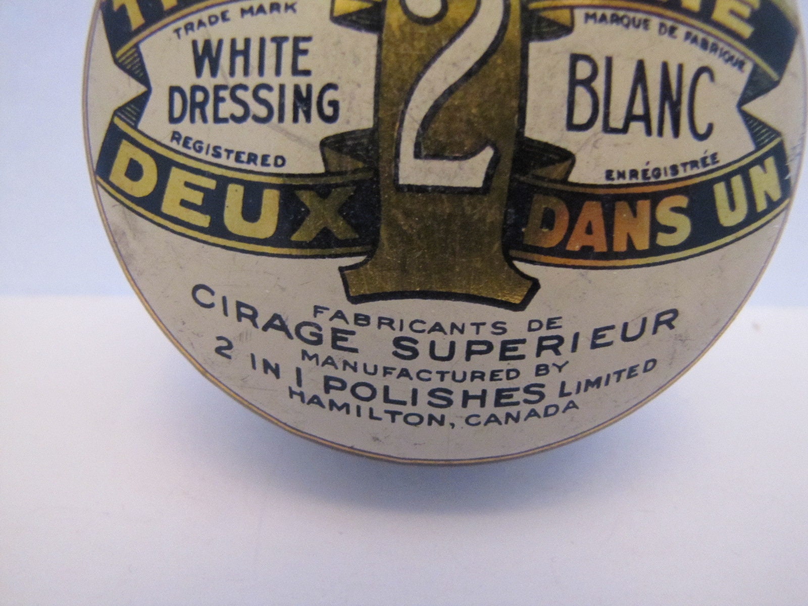 Vintage Tin Container "two in One Shoe Polish" (canada) 1950 - Etsy
