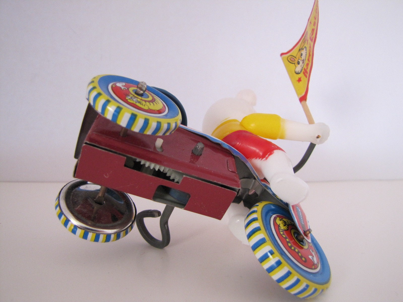 Vintage Wind up Rabbit Riding A Tin Bike japan 1970 - Etsy Canada